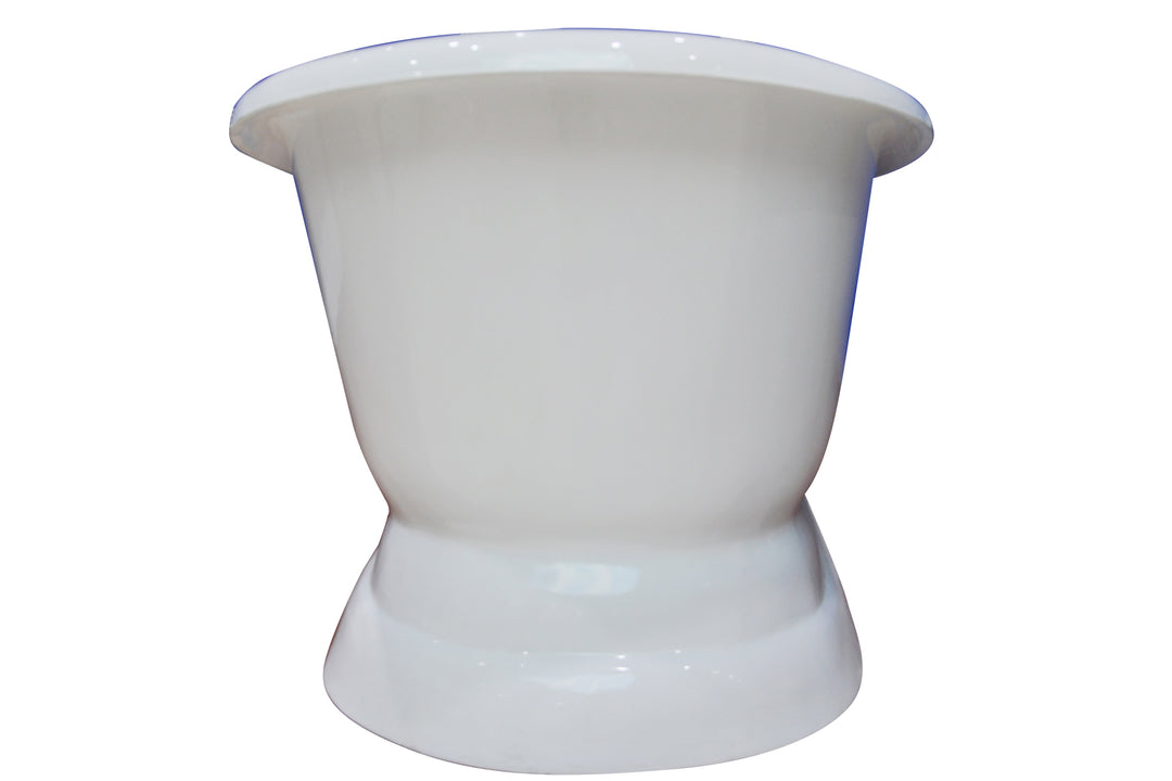NH-1023 Cast Iron Pedestal Tub, 67.3''Lx31.5''Wx20''H